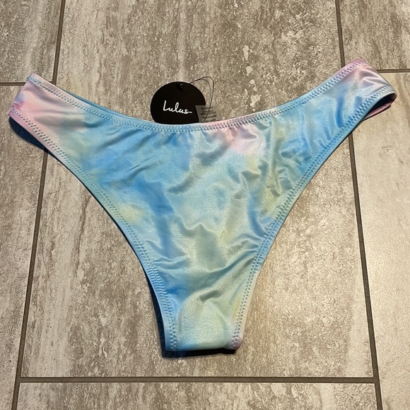 Lulus | Swim | Lulus Tie Dye Rainbow Colors Swim Bikini Bottom Medium ...